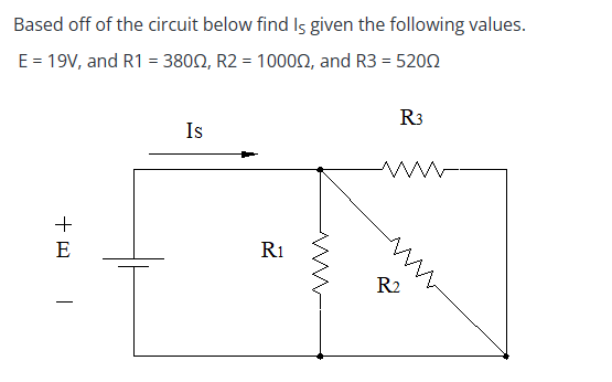 Solved Based off of the circuit below find I5 ﻿given the | Chegg.com