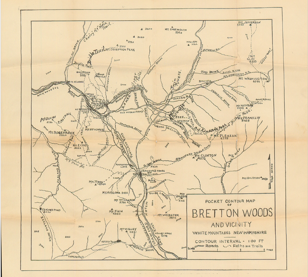 Solved How would I digitize this map of Bretton Woods, NH | Chegg.com