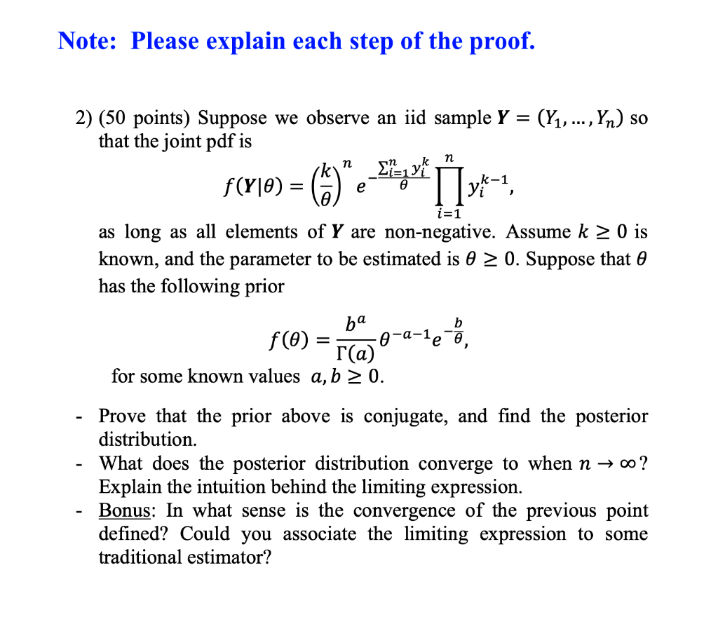 Note: Please explain each step of the proof. 2) (50 | Chegg.com Note: Please explain each step of the proof. 2) (50 | Chegg.com