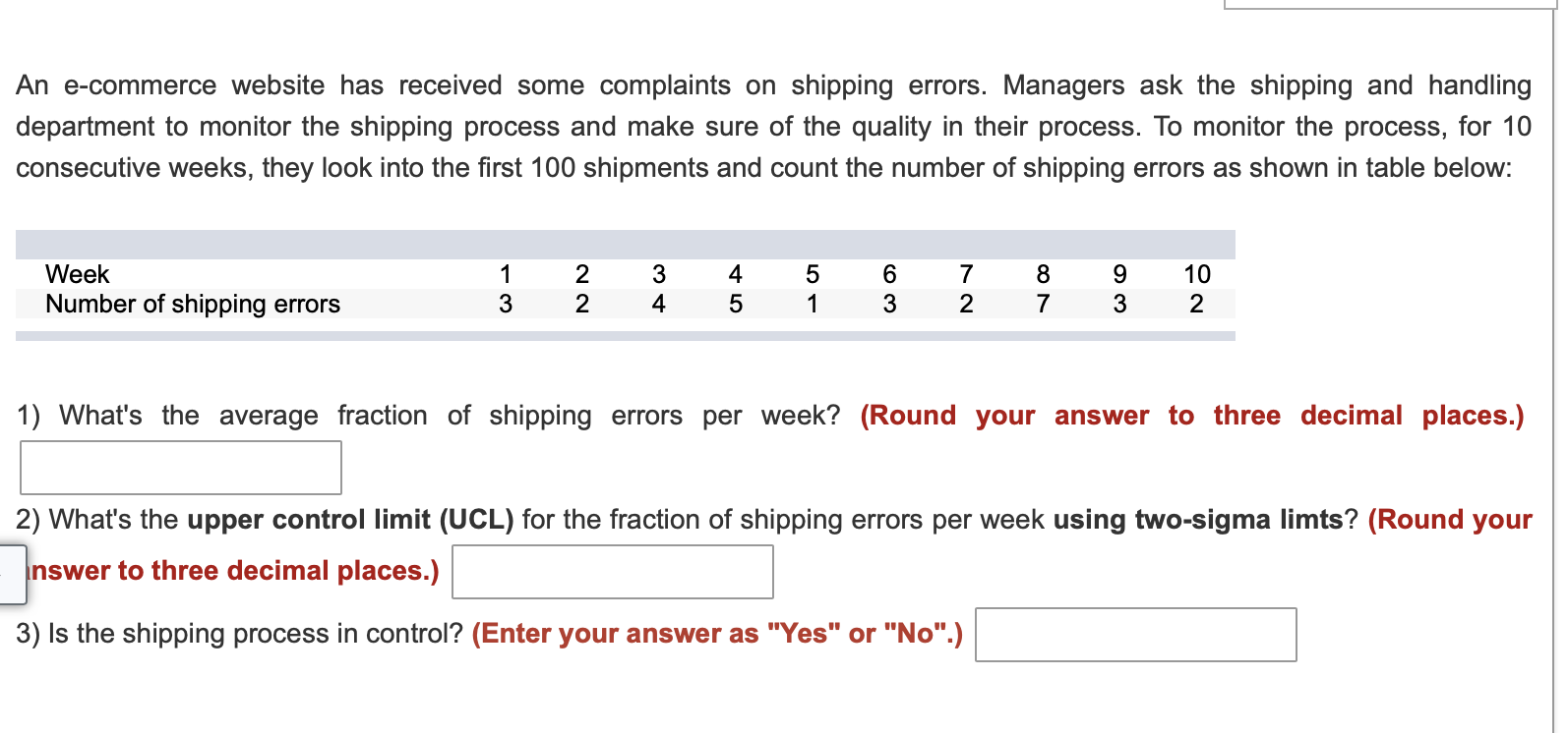 Solved An e-commerce website has received some complaints on | Chegg.com