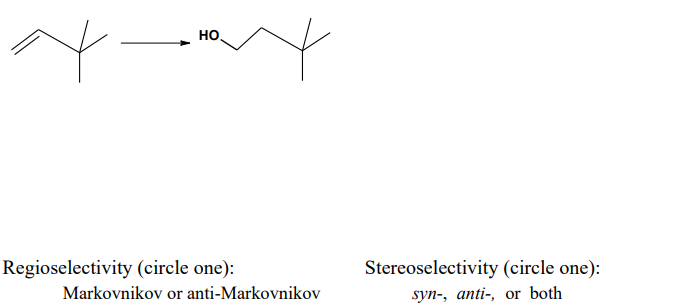 Solved This reagent is 1) ﻿Hg(OAc)2, ﻿THF, ﻿H2O 2) ﻿NaBH4, | Chegg.com