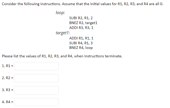 Solved Consider the following instructions. Assume that the | Chegg.com