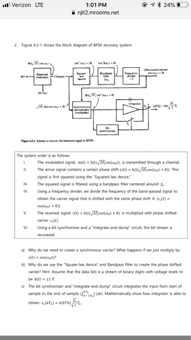 Solved Verizon LTE 1:01 PM 1 * 24% njit2.mrooms.net 2. | Chegg.com