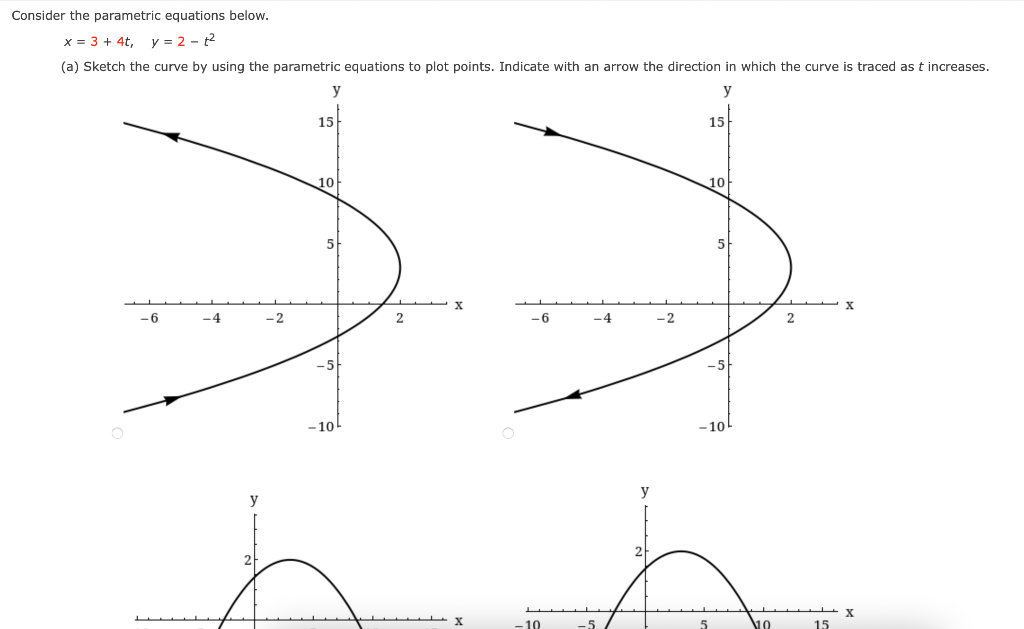 Solved (b) Eliminate the parameter to find a Cartesian | Chegg.com