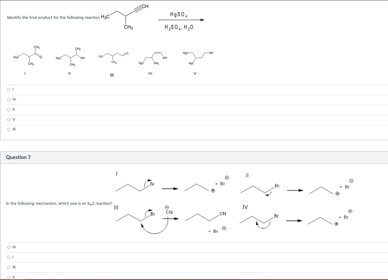 Solved Identify the final product for the following | Chegg.com