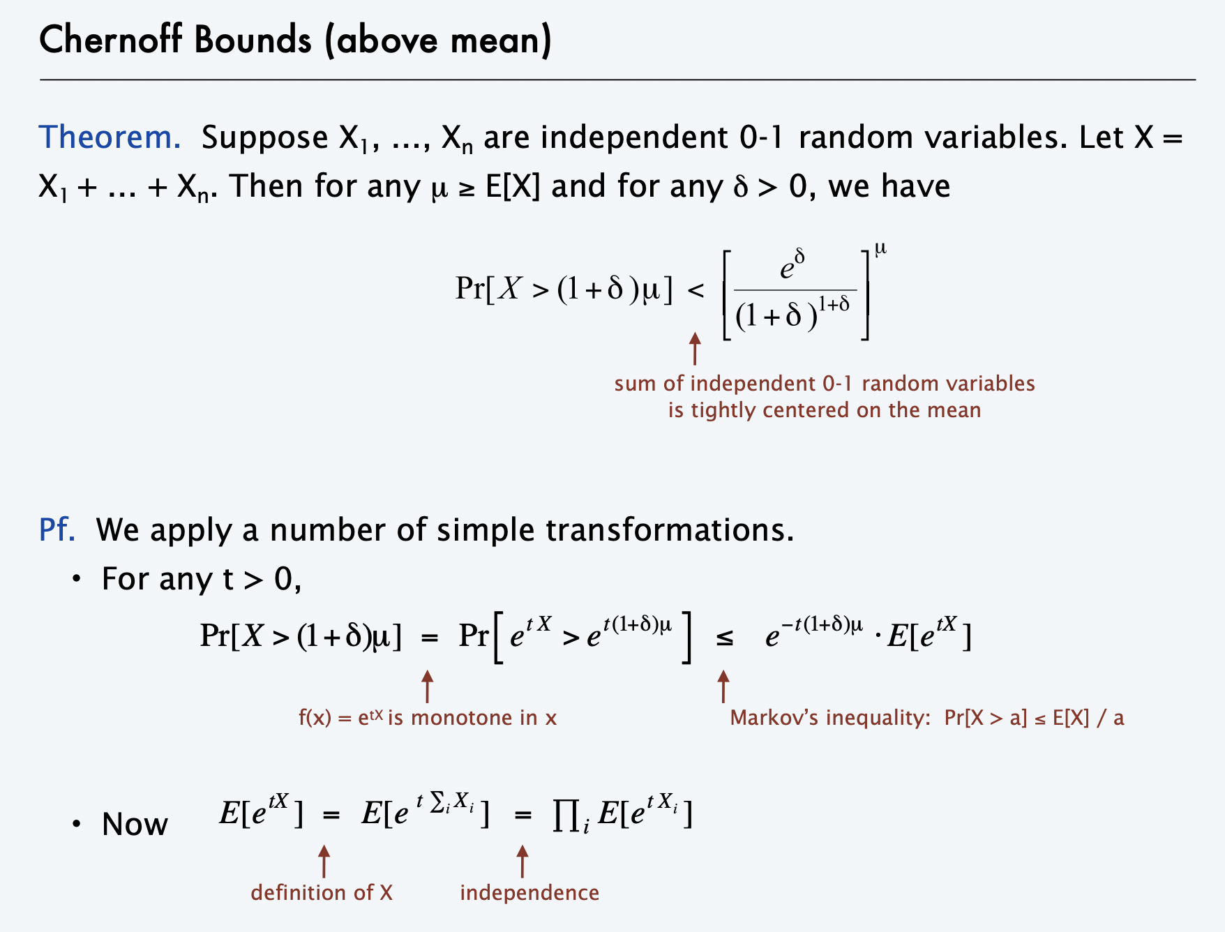 Solved This problem is suppose to be solve by using Chernoff | Chegg.com