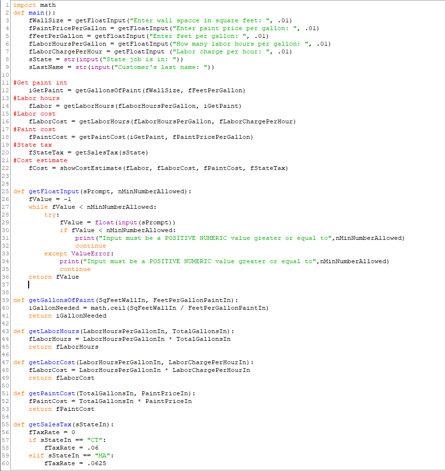 Solved My code is supposed to take in input, output the | Chegg.com