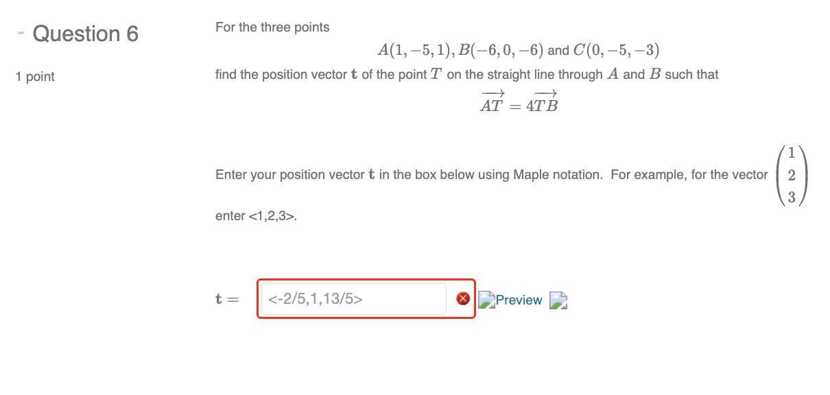 Solved where a = CA, b = CB let lambda = 1/5, then t = 4/5 | Chegg.com