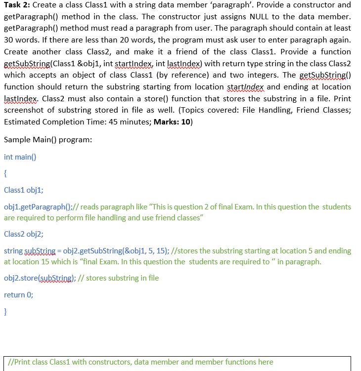 Solved write full program in oop c++ and divide in section | Chegg.com