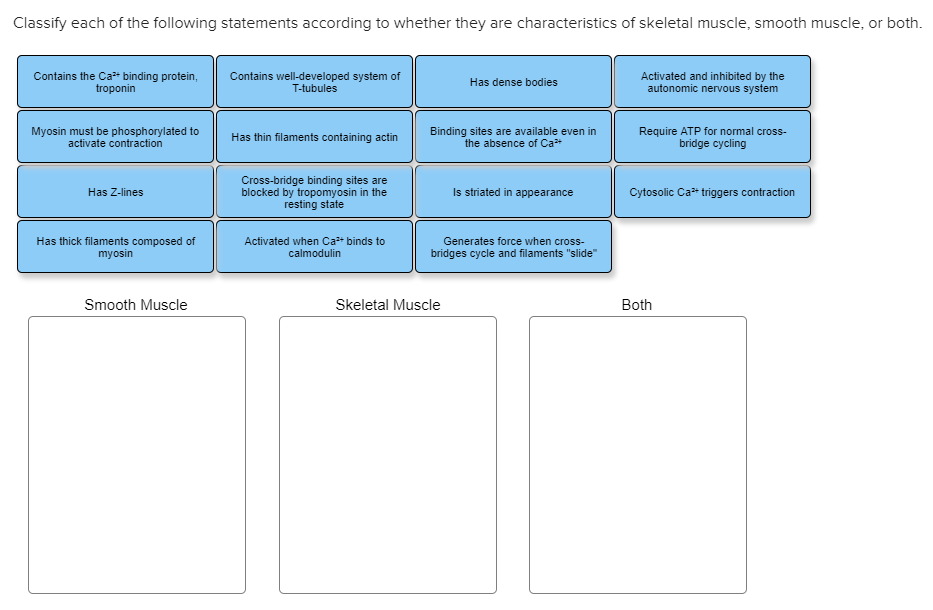 Solved Classify each of the following statements according | Chegg.com