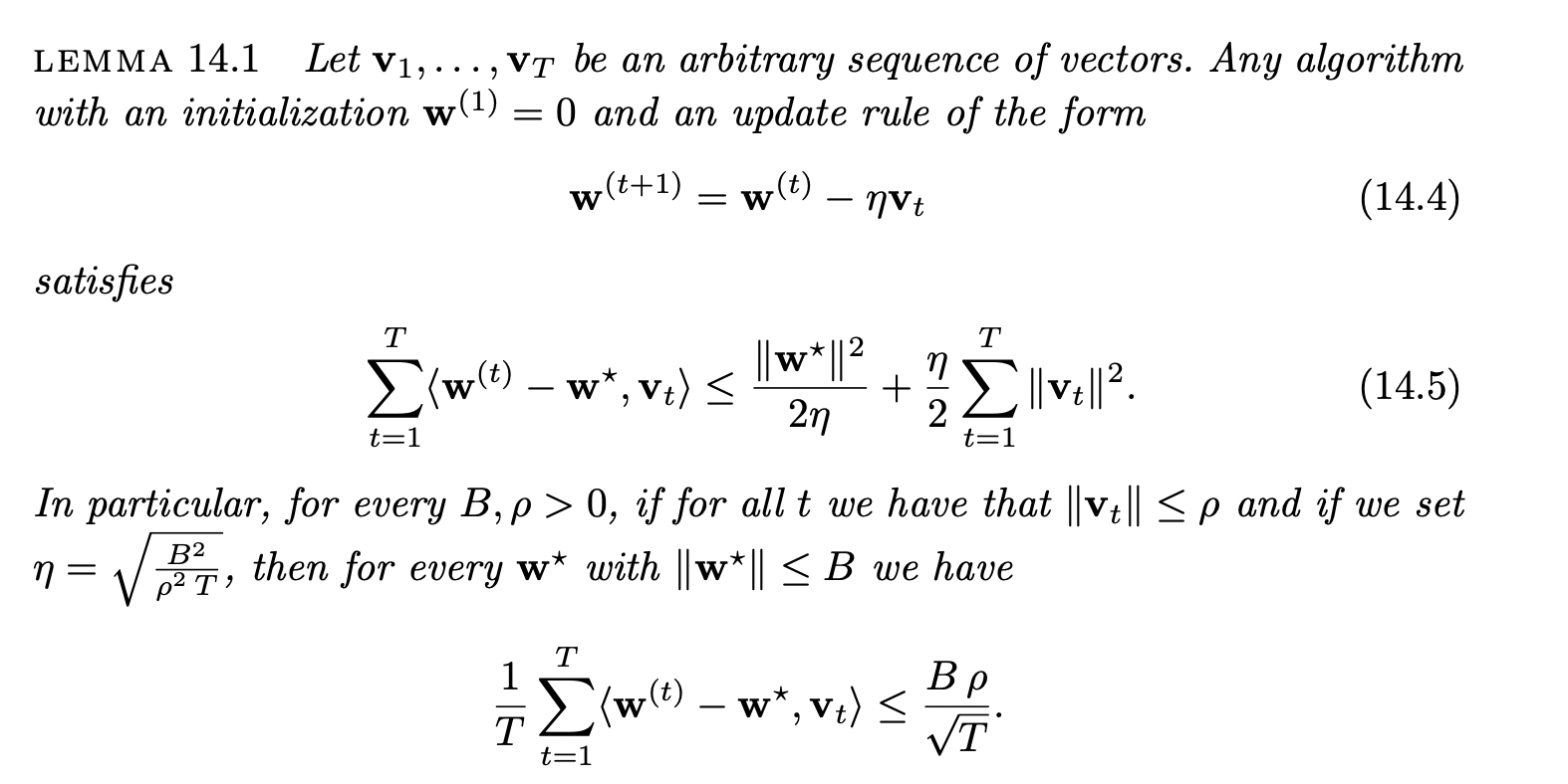 Solved 6. Check that Lemma 14.1 holds when a projection step | Chegg.com