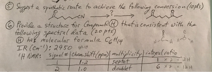 Solved Suggest a synthetic route to achieve the following | Chegg.com