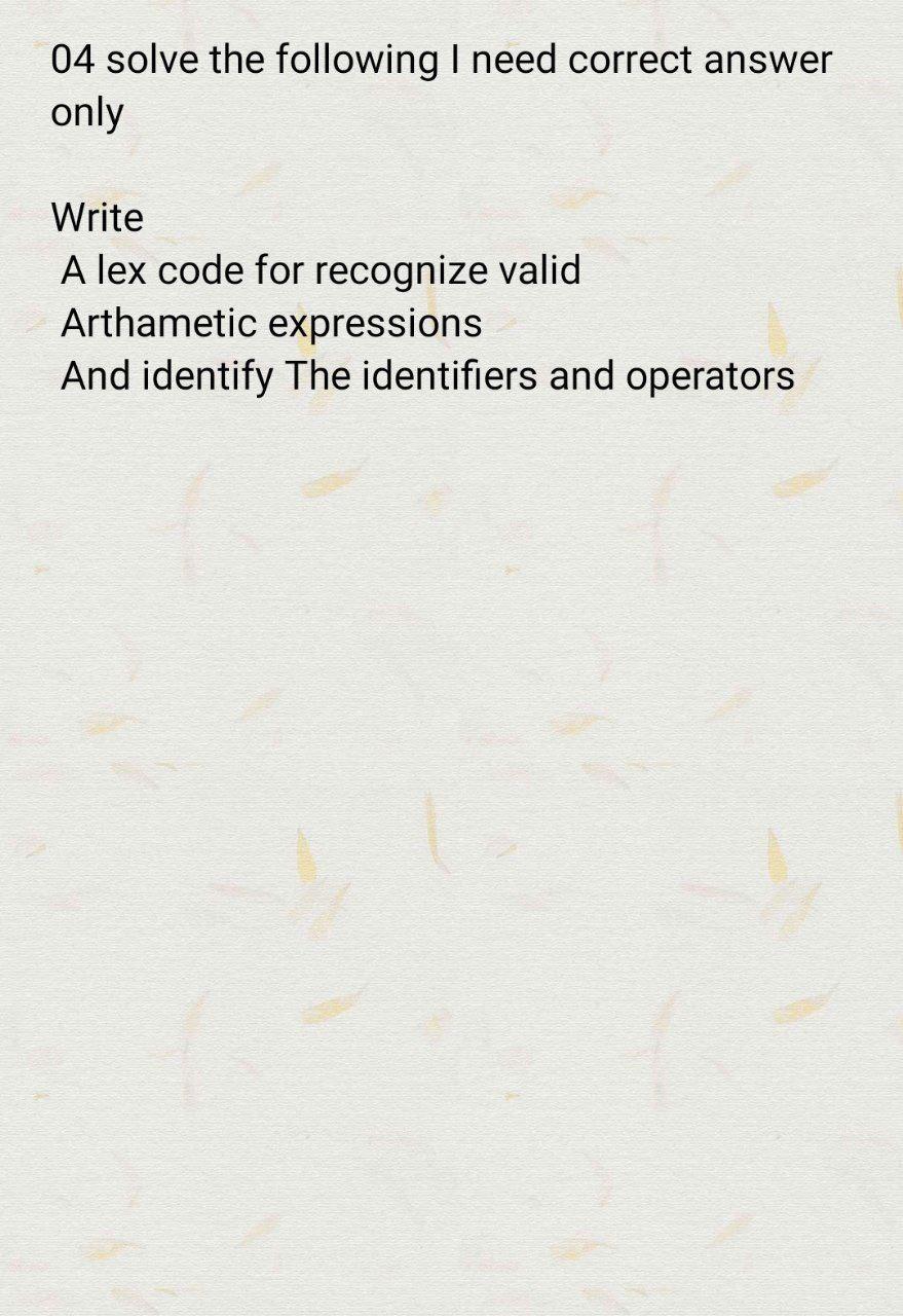 Solved 04 solve the following I need correct answer only | Chegg.com