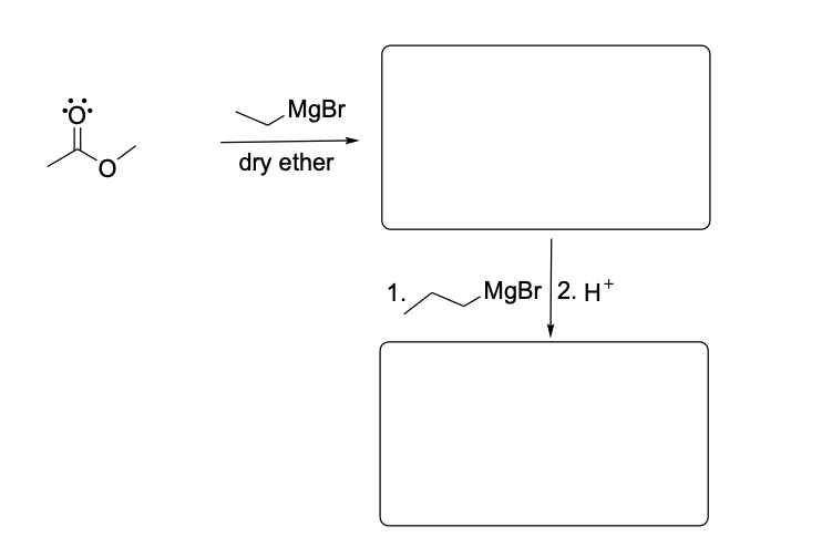 Solved MgBr dry ether 1. MgBr 2. H+ | Chegg.com