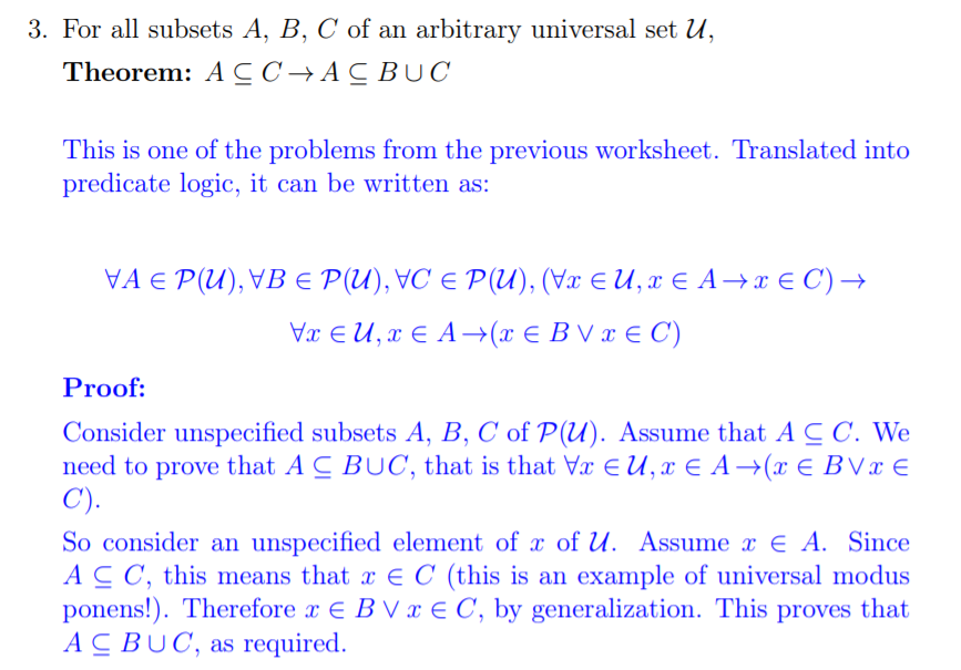 Solved Do this using the subset property and also writing | Chegg.com