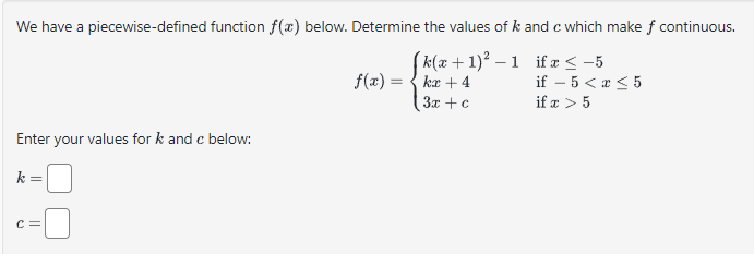 Solved We have a piecewise-defined function f(x) ﻿below. | Chegg.com