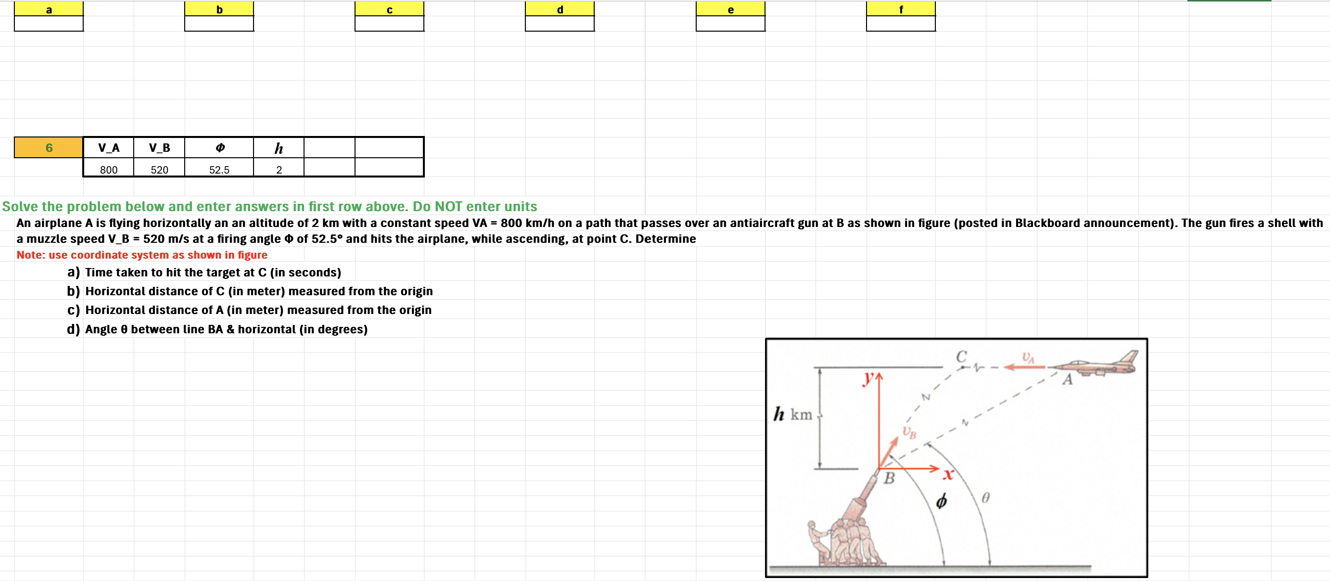 Solved Solve the problem below and enter answers in first | Chegg.com