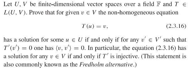 Let U, V be finite-dimensional vector spaces over a | Chegg.com