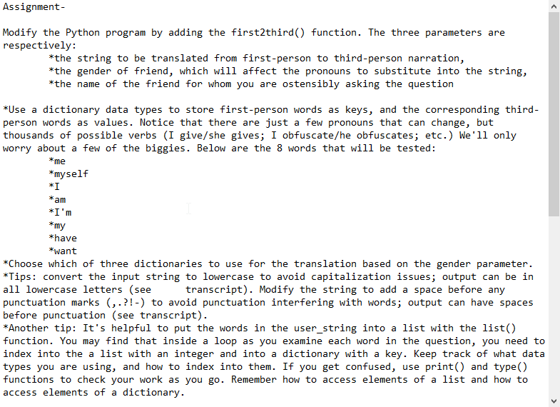 Assignment- Modify the Python program by adding the | Chegg.com