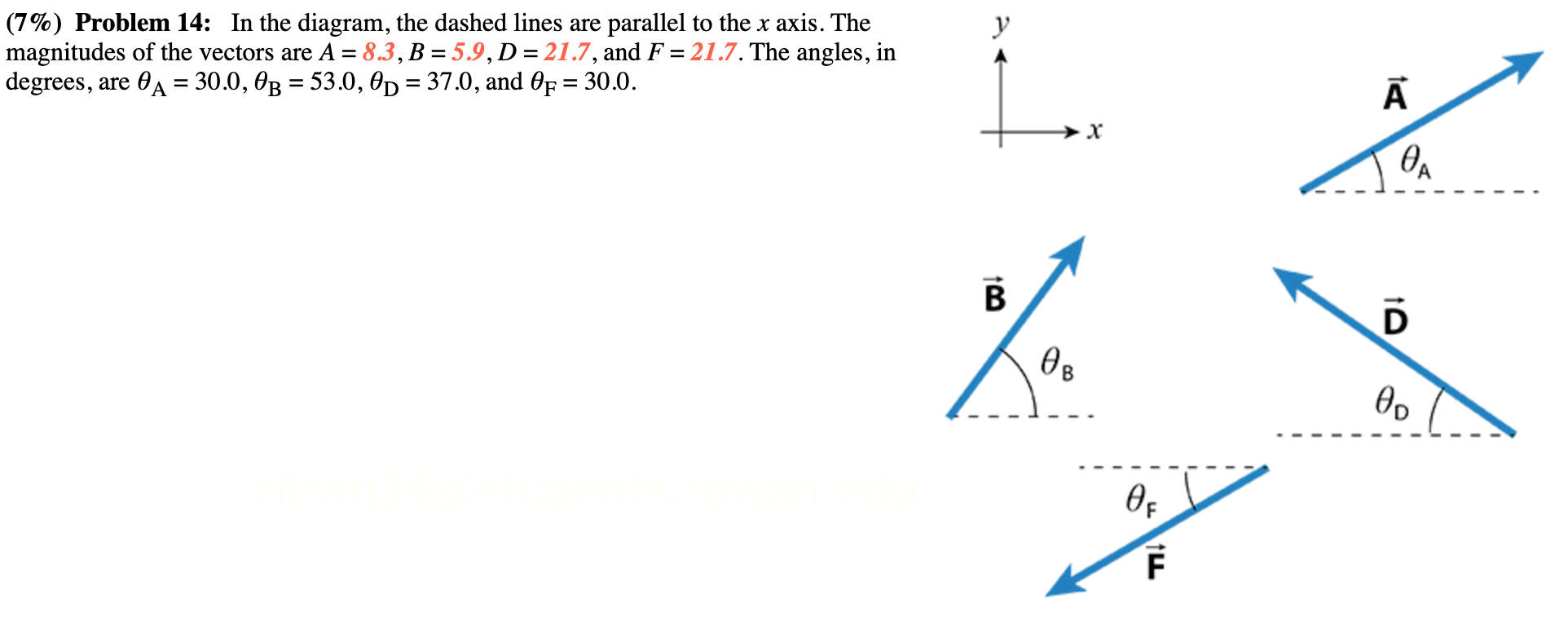 Solved What is (A × F) • D? What is (A × D) • (D × B)? | Chegg.com