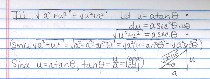 Solved integrate using trigonometric, and show the triangle | Chegg.com