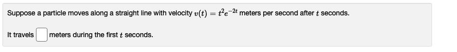 Solved Suppose a particle moves along a straight line with | Chegg.com