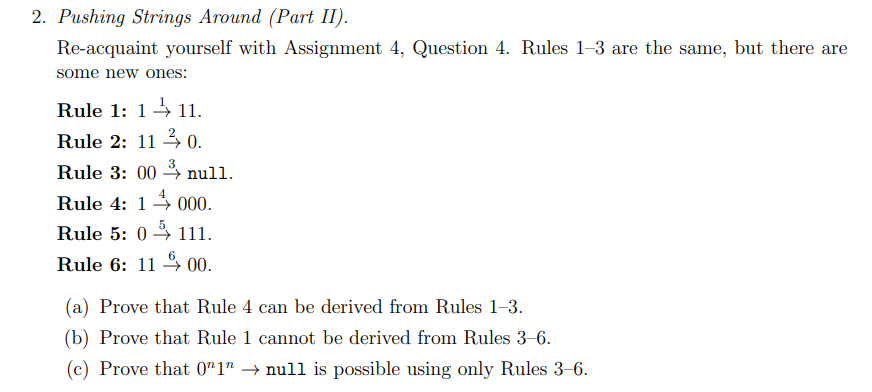 Solved Pushing Strings Around (Part II). Re-acquaint | Chegg.com