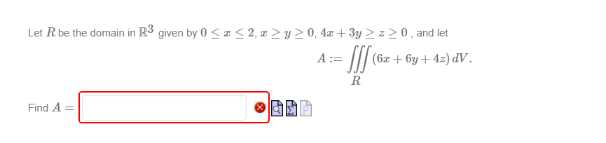 Solved Let R be the domain in R3 given by | Chegg.com