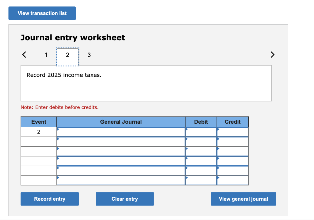 Solved Journal entry worksheet Note: Enter debits before | Chegg.com