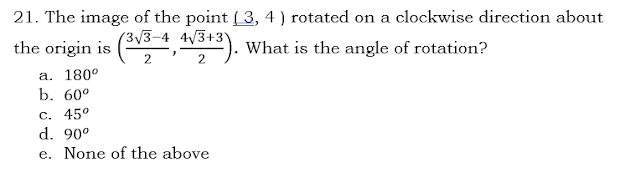 Solved 19. Find the image of the point (3,−1) under a | Chegg.com