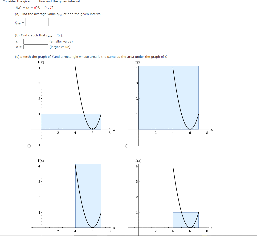 Solved Consider the given function and the given interval. | Chegg.com