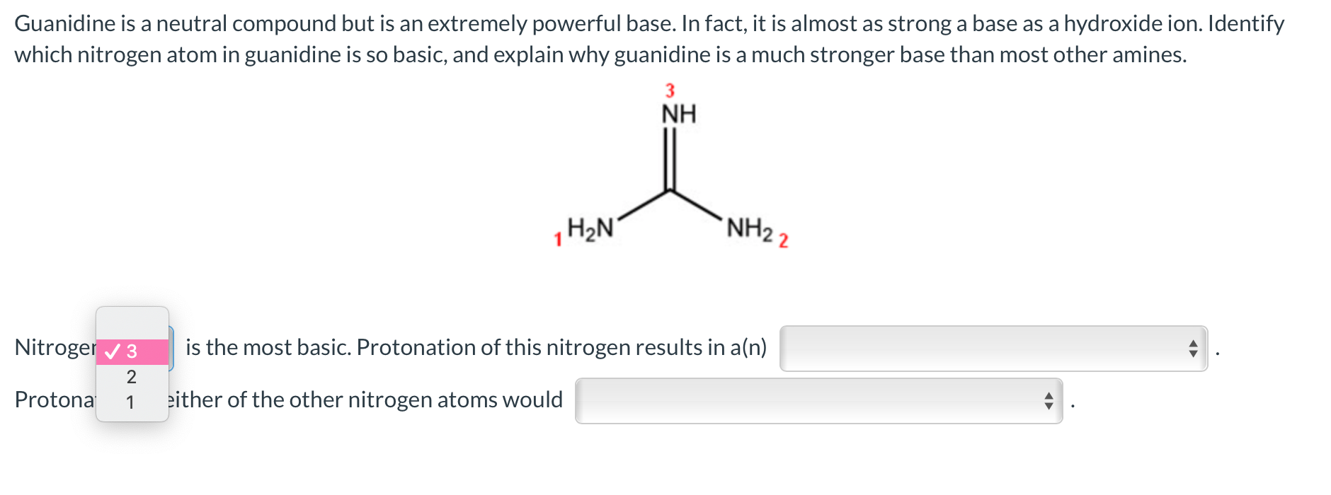 Solved Guanidine is a neutral compound but is an extremely | Chegg.com