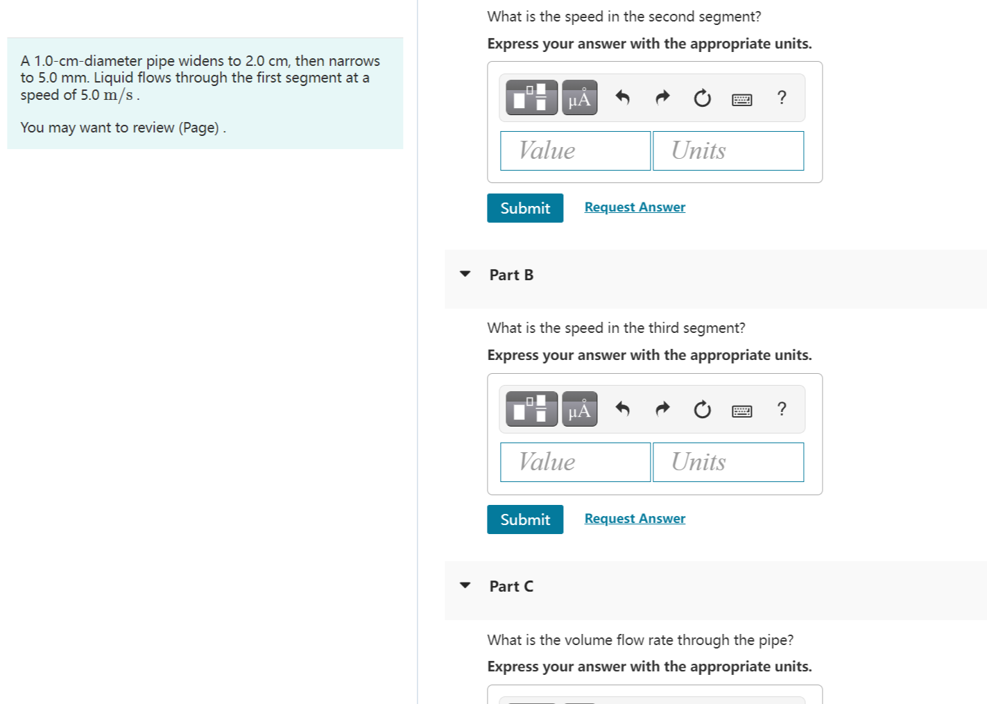Solved What is the speed in the second segment? Express your | Chegg.com