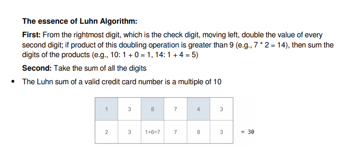 Solved 4 25 Pts Please Check The Implementation Of Luhn 