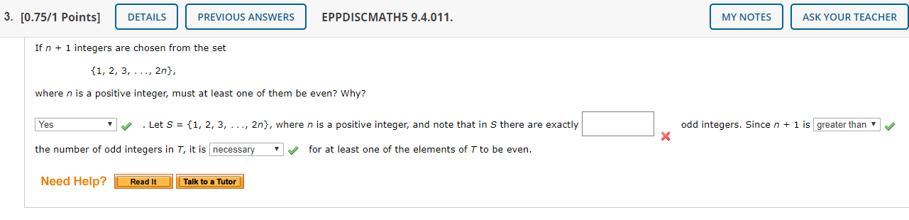 Solved 3. [0.75/1 Points] DETAILS PREVIOUS ANSWERS | Chegg.com
