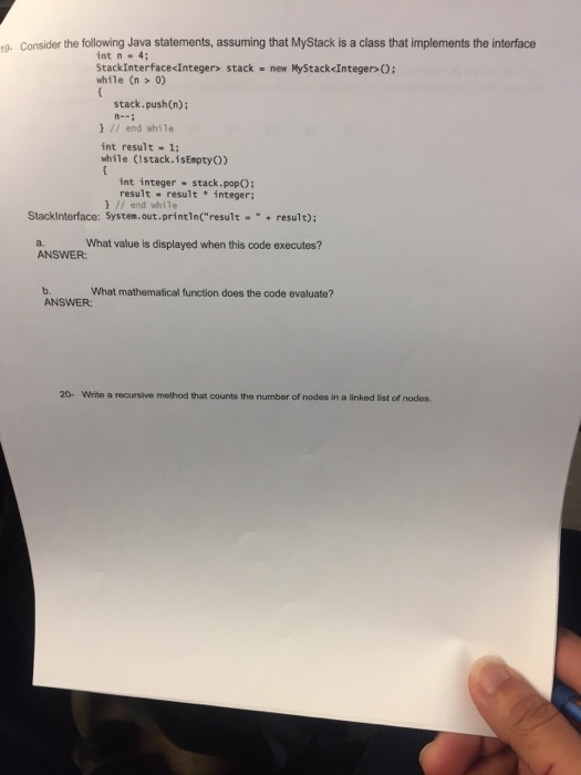 Solved g Consider the following Java statements, assuming | Chegg.com