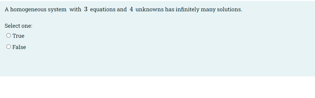 Solved A homogeneous system with 3 equations and 4 unknowns | Chegg.com