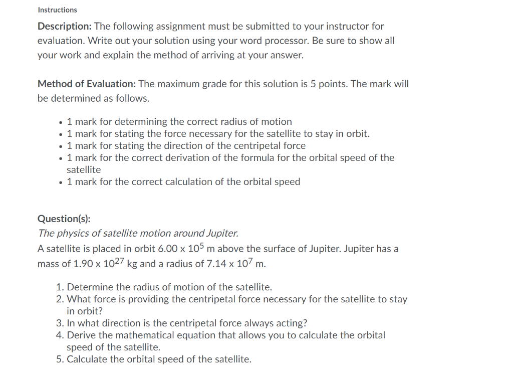 Solved Instructions Description: The following assignment | Chegg.com