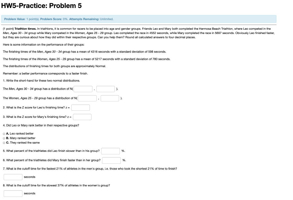 Solved HW5-Practice: Problem 5 Problem Value: 1 point(s). | Chegg.com