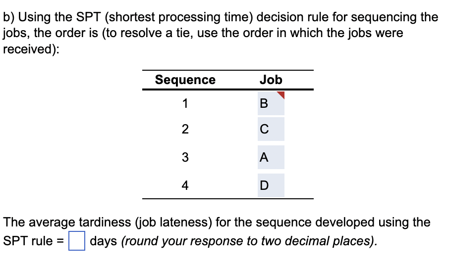 Solved a) Using the FCFS (first come, first served) decision | Chegg.com