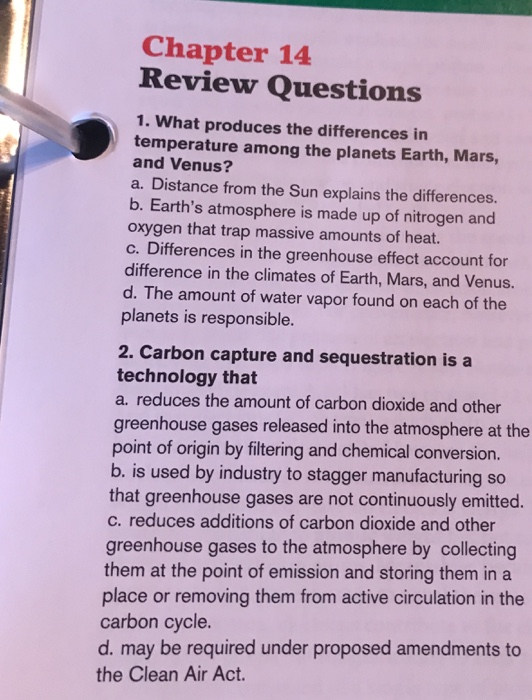 Solved Chapter 14 Review Questions 1. What produces the | Chegg.com