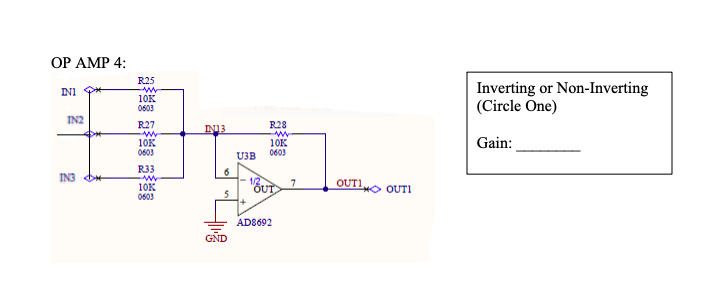 Solved OP AMP 4: INI * Inverting or Non-Inverting (Circle | Chegg.com