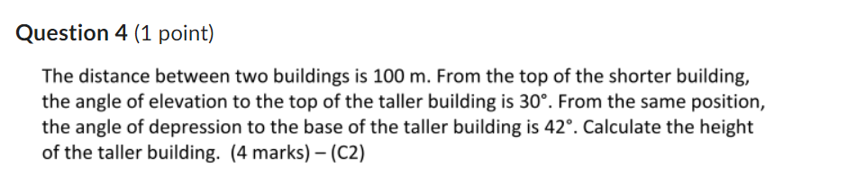 Solved Question 4 (1 point) The distance between two | Chegg.com
