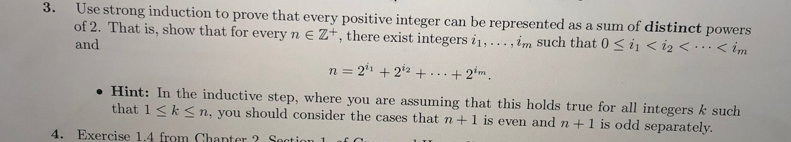 Solved Use strong induction to prove that every positive | Chegg.com