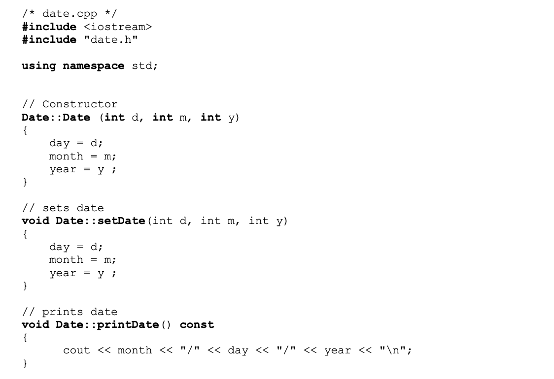 Solved Q2. (25 marks) Consider the following class: /* | Chegg.com