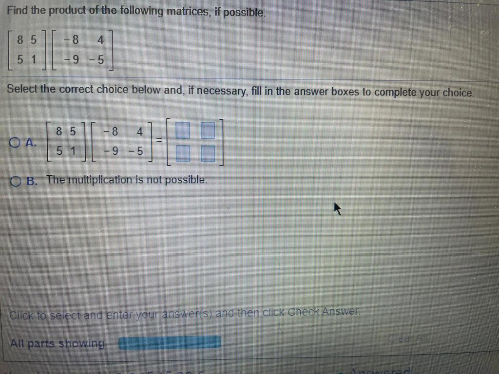 Solved Find the product of the following Matrices, if | Chegg.com Solved Find the product of the following Matrices, if | Chegg.com