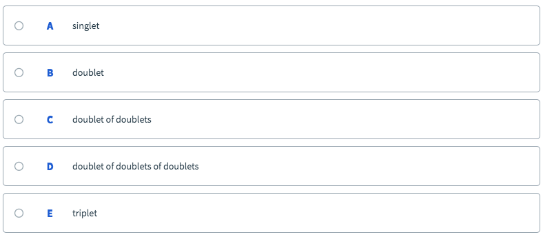 Solved What is the expected splitting pattern of the BLUE | Chegg.com