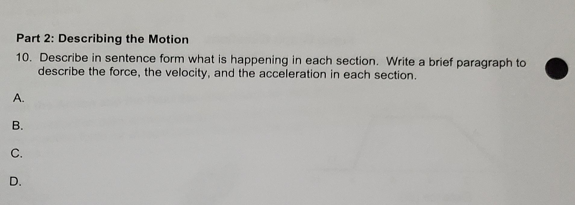 Solved Force Graph Questions Part 1: Diagram for Questions | Chegg.com