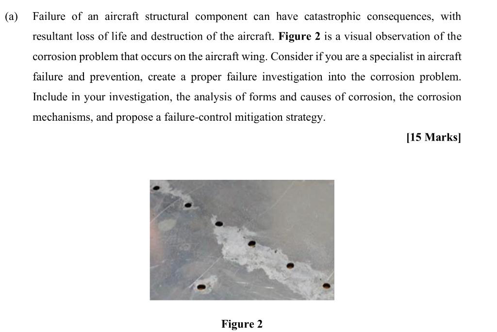 Solved (a) Failure of an aircraft structural component can | Chegg.com