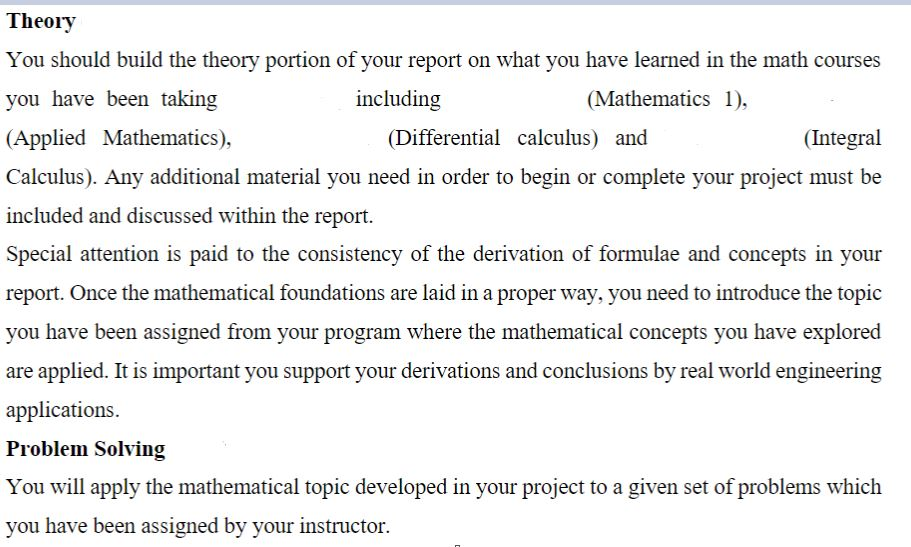 Solved Theory You should build the theory portion of your | Chegg.com